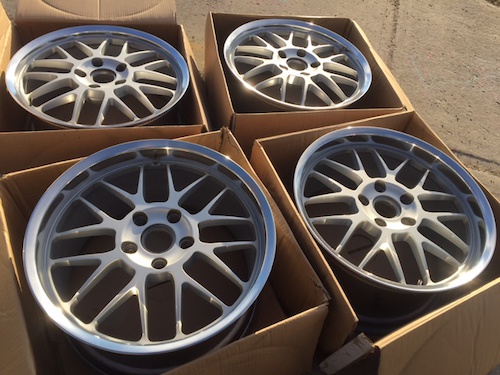 Three curbed rims repaired at wheeltek.ca
